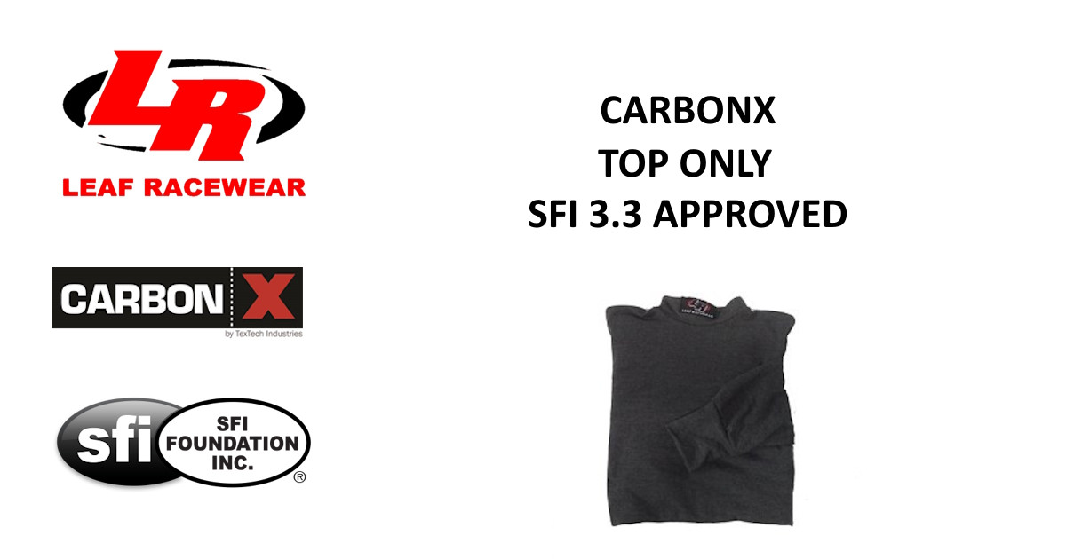 CarbonX Underwear Top SFI 3.3 | Flame-Resistant Base Layer | Leaf Racewear